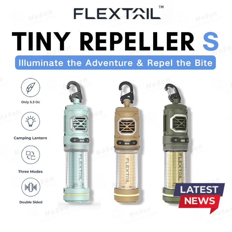 Flextail TINY REPELLER S รวมไฟส่องสว่างและไล่ยุง พร้อมกันน้ํา IPX5 เหมาะสําหรับการตั้งแคมป์ เดิน ...