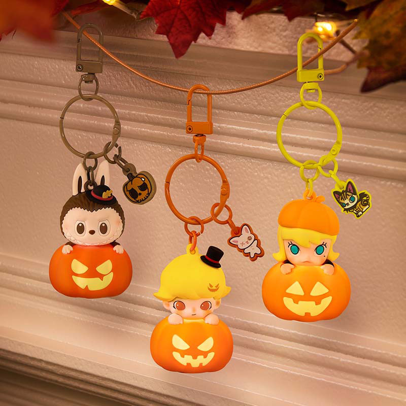 [ของแท้] Popmart Halloween LABUBU & DIMOO & MOLLY จี้ฟักทองส่องสว่างรูป ...