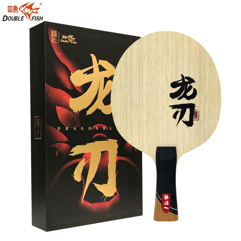 Double FISH DRAGON 1 ใบมีดปิงปอง 5 ไม้ + 2 ภายนอก ZLC Carbon OFF Ping ...