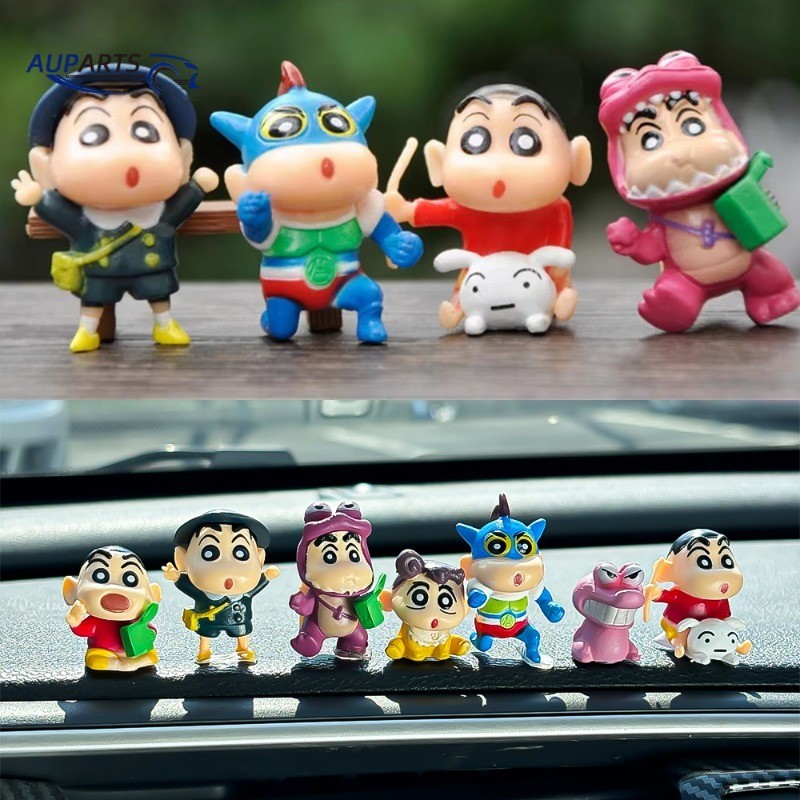 สุ่มสไตล์ Crayon Shin-chan Action Figures เครื่องประดับ - น่ารักการ์ตูน ...