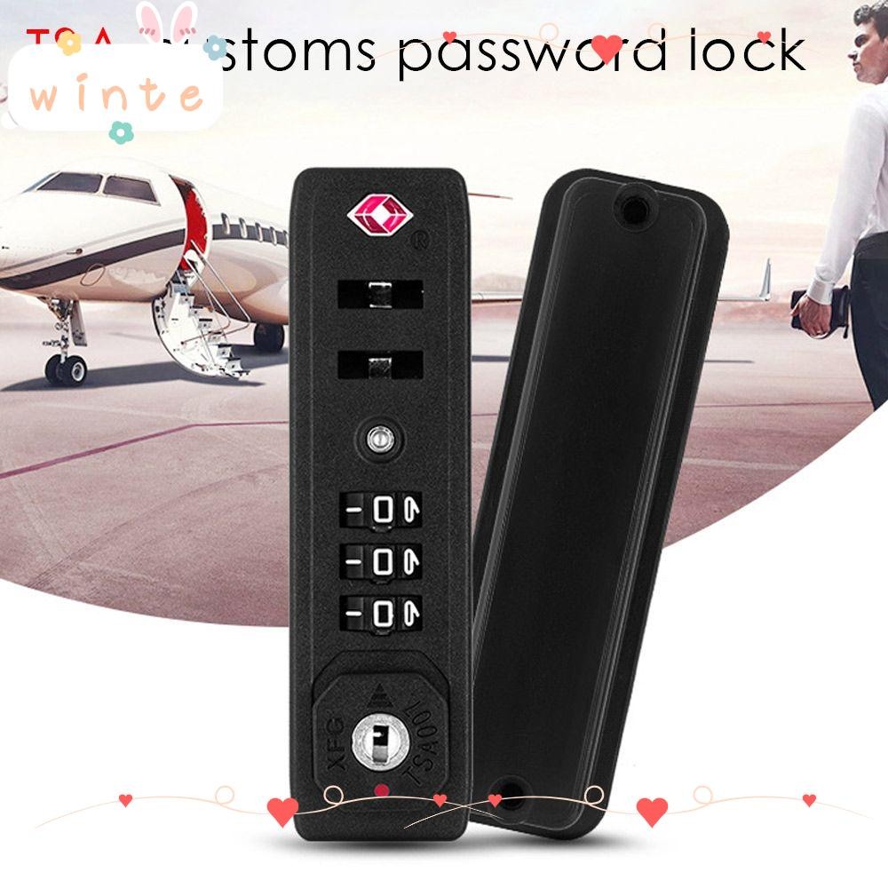ภายใน TSA007 กุญแจป้องกันกระเป๋าเดินทางกันขโมยความปลอดภัย 3 หลักรหัส ...