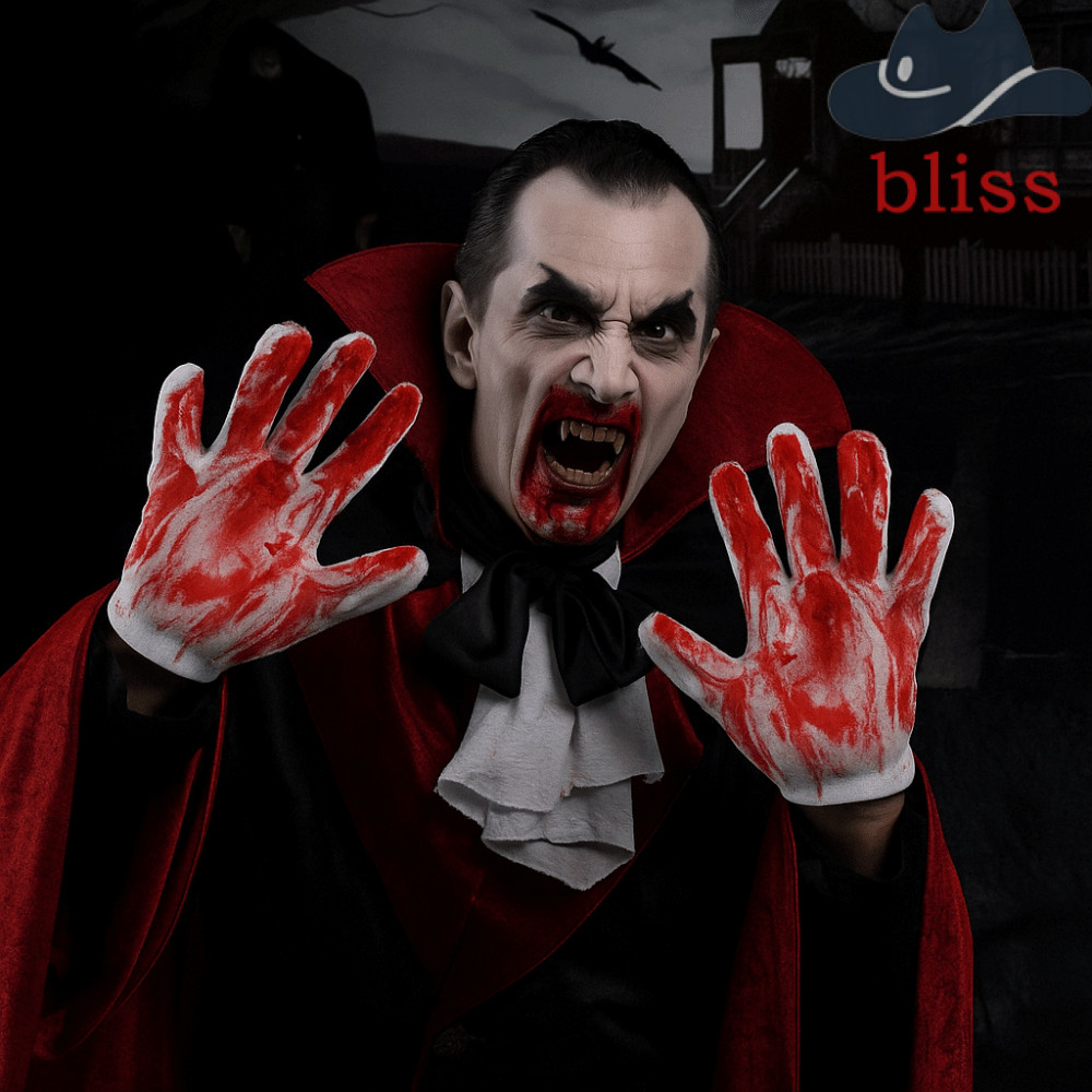 BLISS Blood Mittens, Ghost Dress Up Blood Stain Masks, Terrifying ...