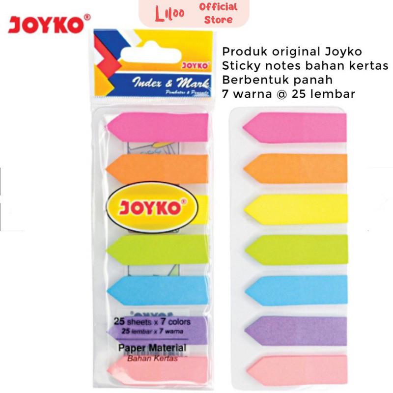 Sticky Notes Flashee Paper Arrow Markers Sticky Notes Joyko Index Mark ...