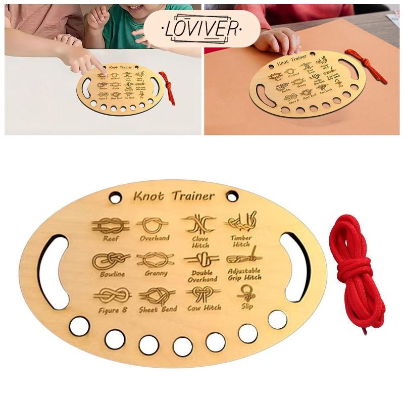 Knot Tying Skills Board Knots Practice Tool โครงการ DIY น้ําหนักเบา ...