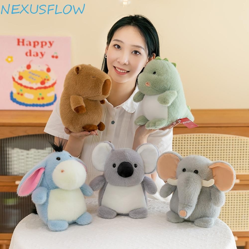 NEXUSFLOW Capybara ของเล่นตุ๊กตา, กระต่ายโคอาล่าไดโนเสาร์สัตว์หมอน Plush, ตุ๊กตาเอาใจจําลองนุ่ม ...