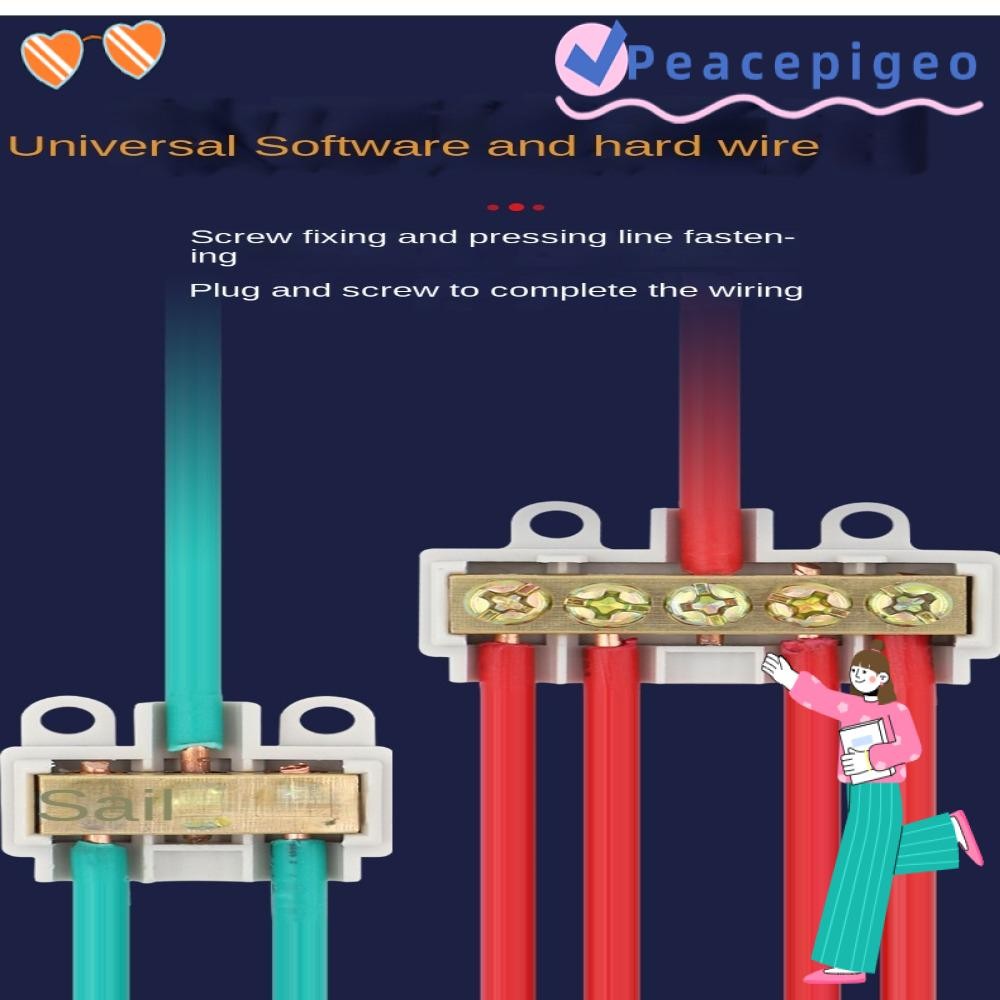 PEACEPIGEO T-type สายไฟ Universal Splitter ขั้วต่อสายไฟล็อค Quick Crimp Terminal บล็อกบล็อก ...