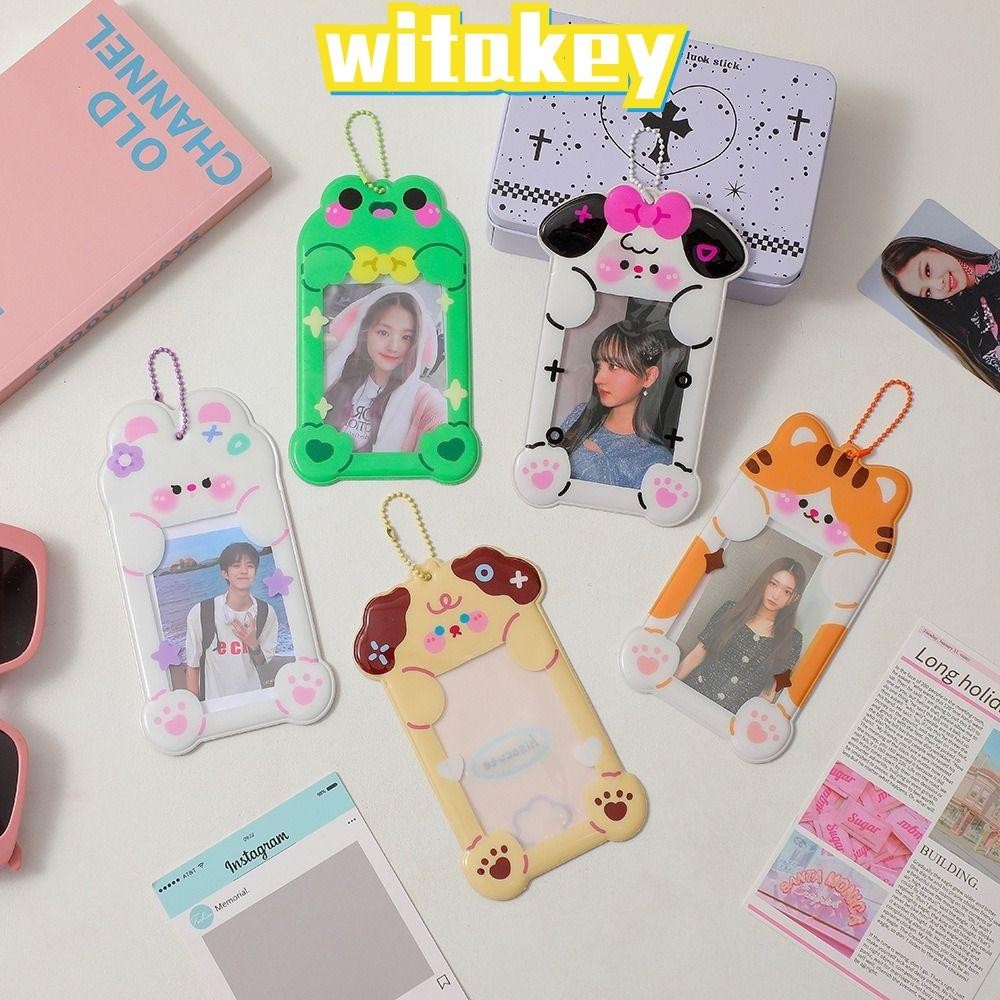 การ์ด WITAKEY , ที่ใส่โฟโต้การ์ด PVC ขนาด 3 นิ้ว, นักเรียนปลอกการ์ดโปร่งใส coorful โปร่งใส ...