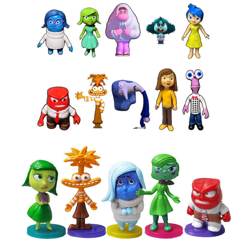 Inside Out Set Joy Fear Anger Disgust Sadness Action Figure PVC ...