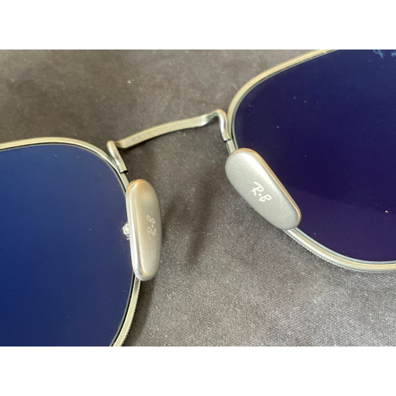 Ray ban, frank titanium, gunmetal, blue mirror, ใหม่เอี่ยม | Shopee ...