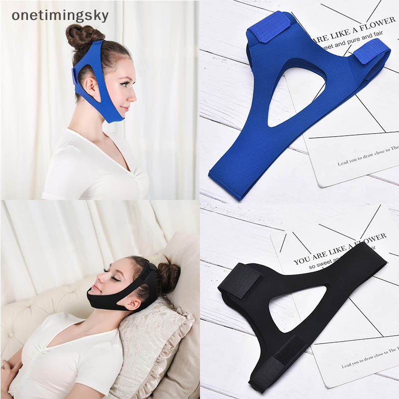Onetimingsky Anti Snoring Belt สายรัดคางสามเหลี่ยม Sleep Support Straps ...