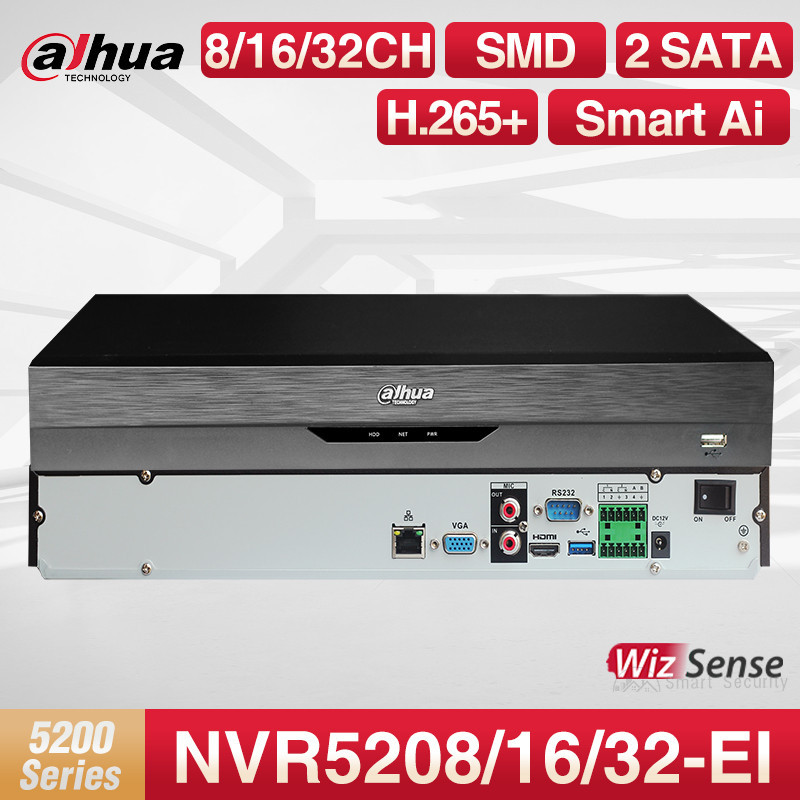 Dahua Wizsense 8/16/32 ช่อง NVR กล้องวงจรปิดระบบป้องกันความปลอดภัย 2HDD Face Recognition ONVIF ...
