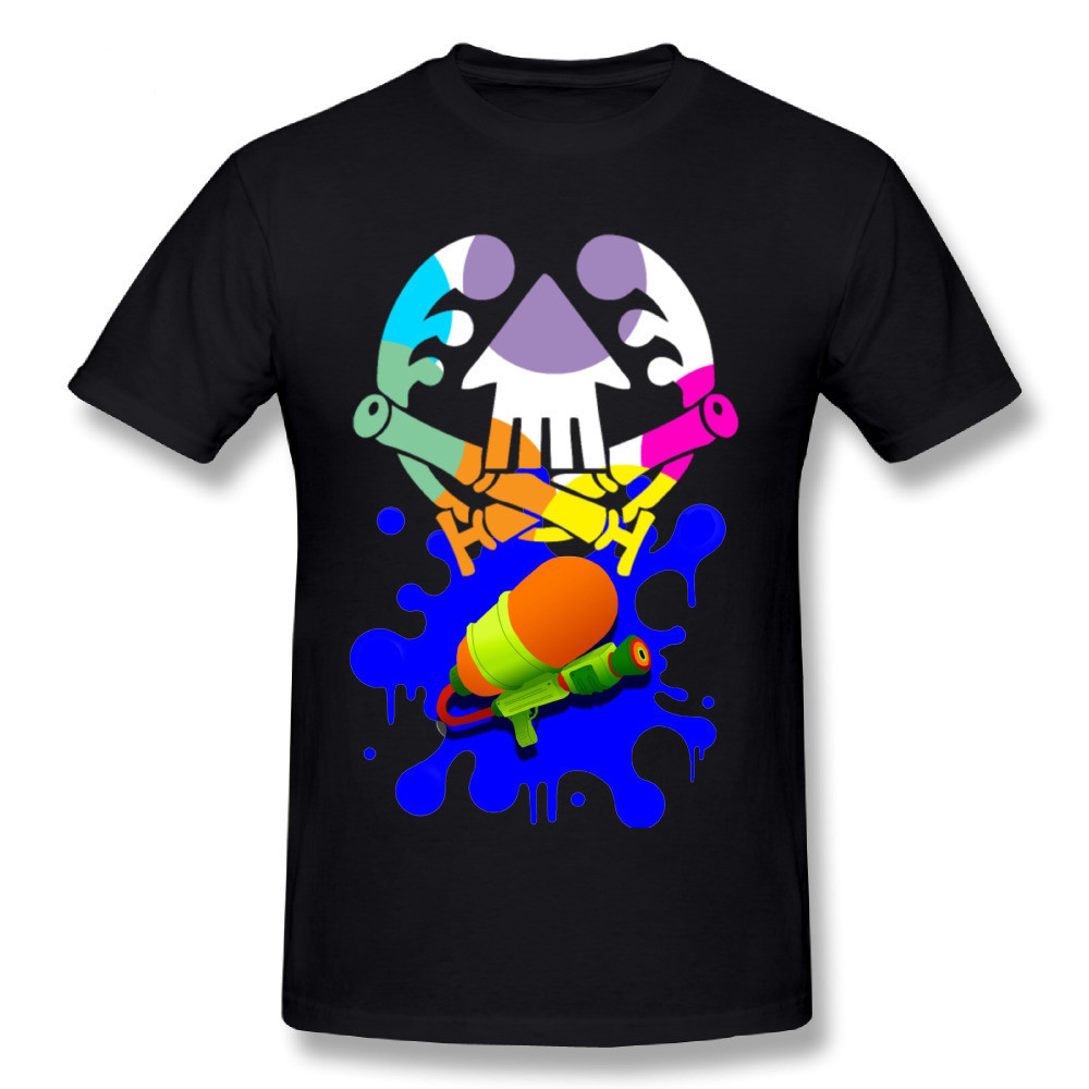 Cool Man Splatoon T-shirt ออกแบบรอบคอกับลายSplatoon เสื้อยืดสำหรับชาย ...