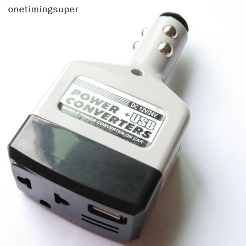 Onetimingsuper คุณภาพสูง USB Car Power Converter 12 V/24 V ถึง 220 V รถ ...