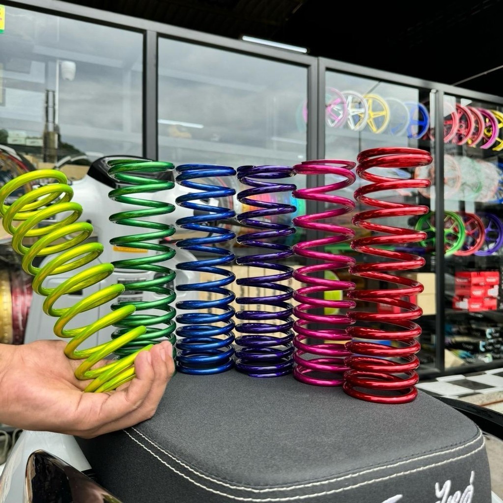 สปริงโช้ค GAZI PCX/X-Max/Forza แท้ งานทำสีพาวเดอร์โค้ด ความยาว 330/380/390/400 ราคาต่อ1คู่ #ขาย ...