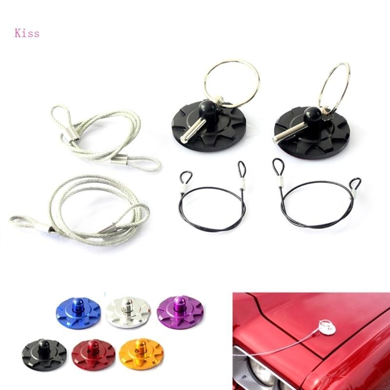 Kiss Hood Pin Plate Bonnet Quick Release Hood Bonnet Pins Lock Clip Car ...