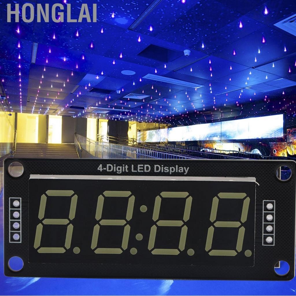 Honglai Hyuduo 4-Digit 7-Segment LED Display Tube Module สีขาวเหมาะ ...