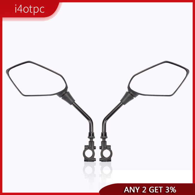 I4otpc 2 ชิ้น Universal กระจกมองหลังรถจักรยานยนต์, 360° กระจกมองหลังแบบแบนปรับได้,ติดแฮนด์ 7/8 ...