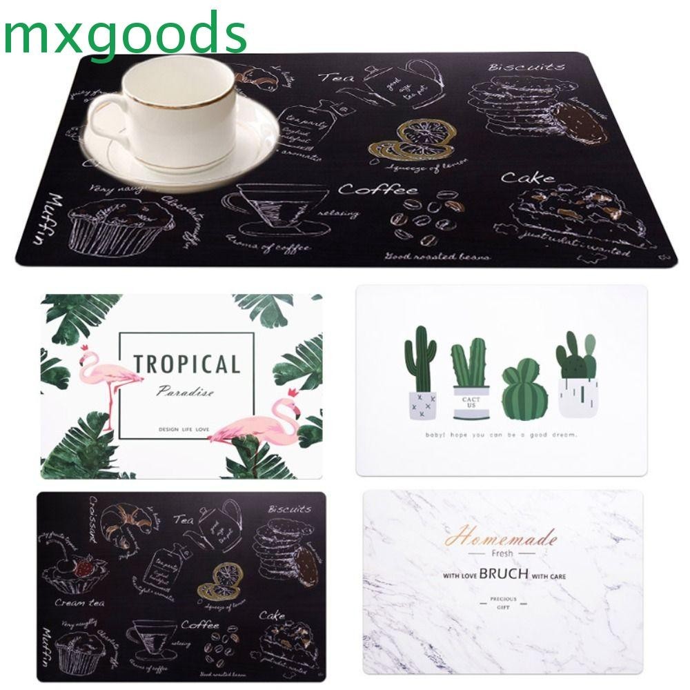 Mxgoods เสื่อโต๊ะ, แผ่นรองจานกันน้ําทนความร้อนป้องกัน, แผ่นรองถ้วย PP กันลื่นน้ํามันหลักฐานแผ่น ...