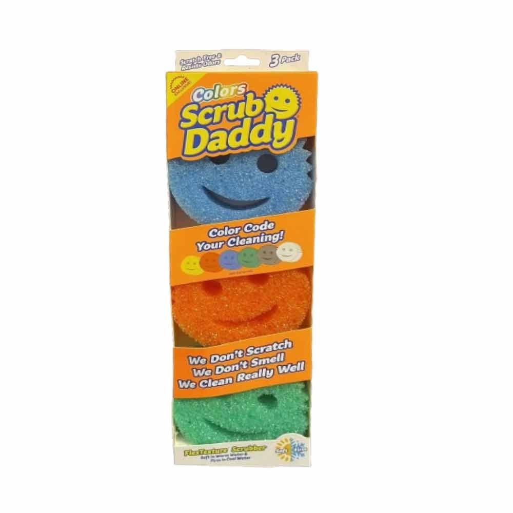 Scrub Daddy Colors Sponge Scrubber Multipack Dish Sponges for Washing ...