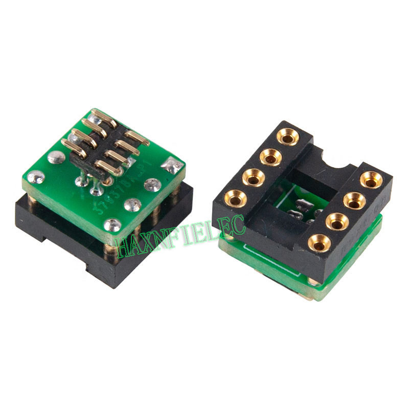 DIP8 To SOP8 8Pin Adapter Converter Board 1.27mm To 2.54mm IC Socket For Amplifier Sound Card ...
