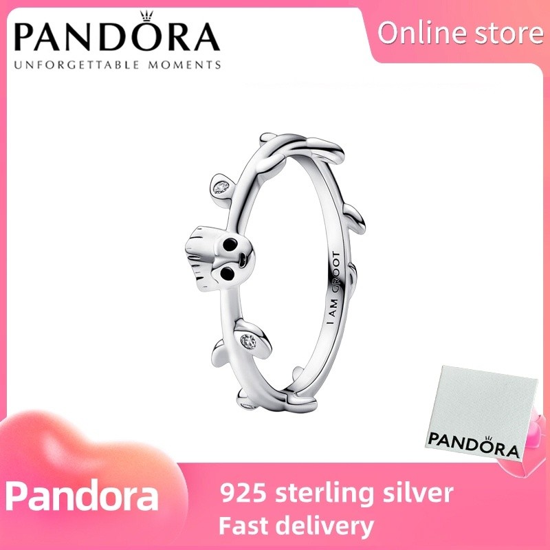 100% แท้ S925เงินแท้ Pandora [192566c01] Marvel แหวนทองผู้พิทักษ์ ...