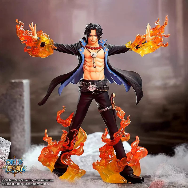 New One Piece Portgas D Ace Action Anime Figure Flame Fire Fist Ace Pvc ...