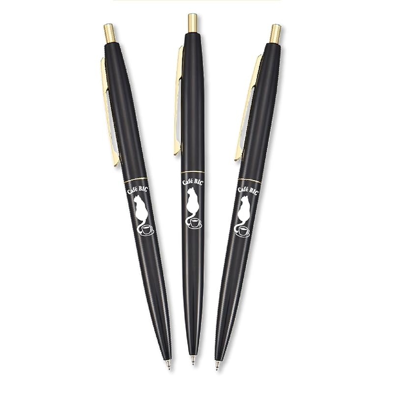 《JAPAN》★Bic Japan Bic Ballpoint Pen Click Gold 0.5 Oil-based Smooth Cat ...