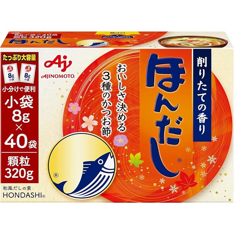 《JAPAN》★Ajinomoto Hon Dashi Small Pack 40 Bags Bonito Dashi Granules ...