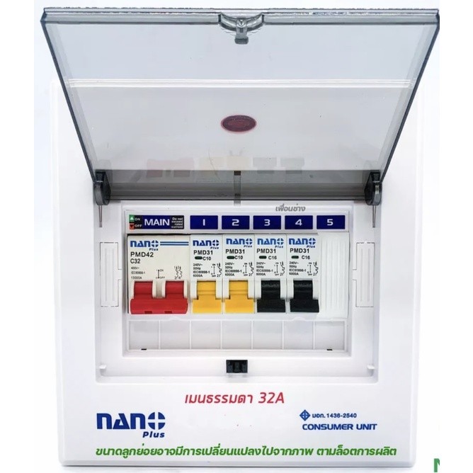 (ส่งไวมี มอก.) ตู้คอนซูมเมอร์ NANO Plus 5 ช่อง NANO NNP-CM NNP-CR Plus ...