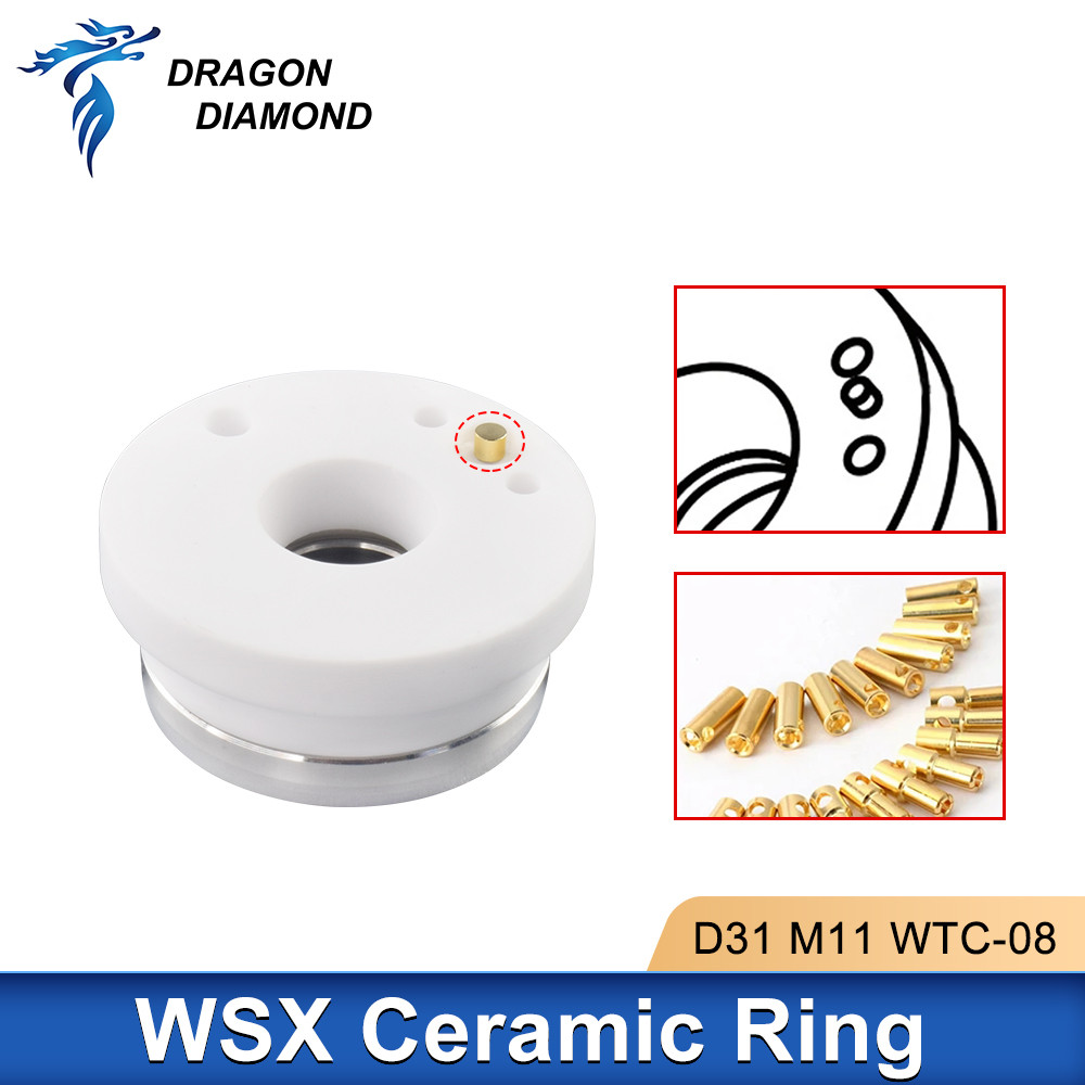 WTC-08 WSX เซรามิคแหวนไฟเบอร์เลเซอร์ตัดหัวฉีด Connector ผู้ถือเซรามิค ...