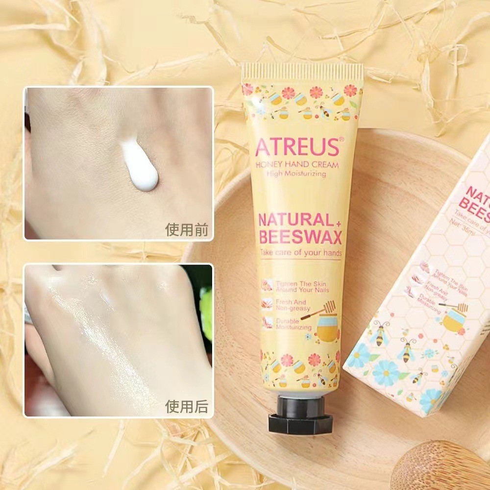 ประเทศไทยนําเข้า ATREUS ATREUS Honey Hand Cream หญิง Moisturizing Long-Lasting Moisturizing Anti ...