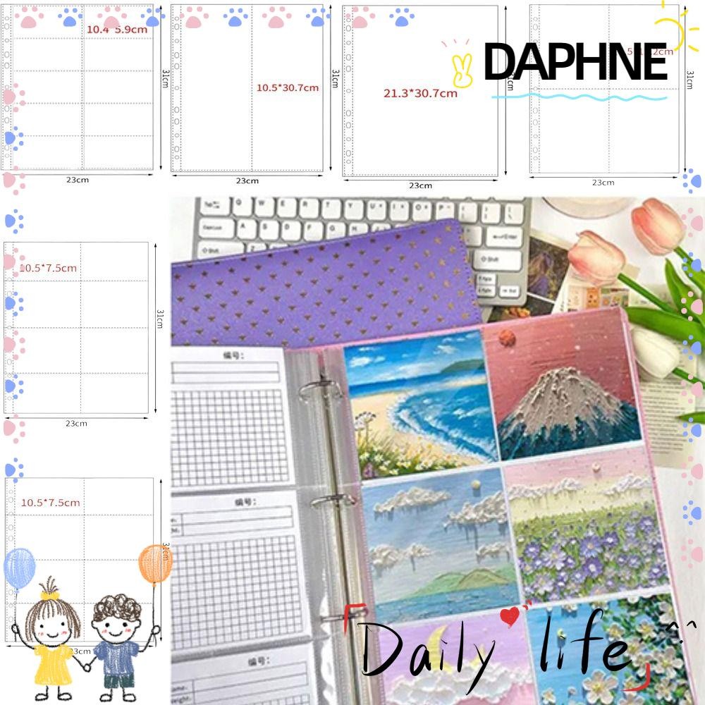 DAPHNE A4 Kpop Photocard Binder, PP โปร่งใสอัลบั้มภาพเติมหน้า, DIY หลาย ...
