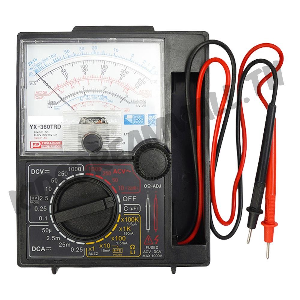 Analog Multitester DC 1000V แรงดันไฟฟ้าเครื่องทดสอบปัจจุบันตัวชี้มือถือ ...