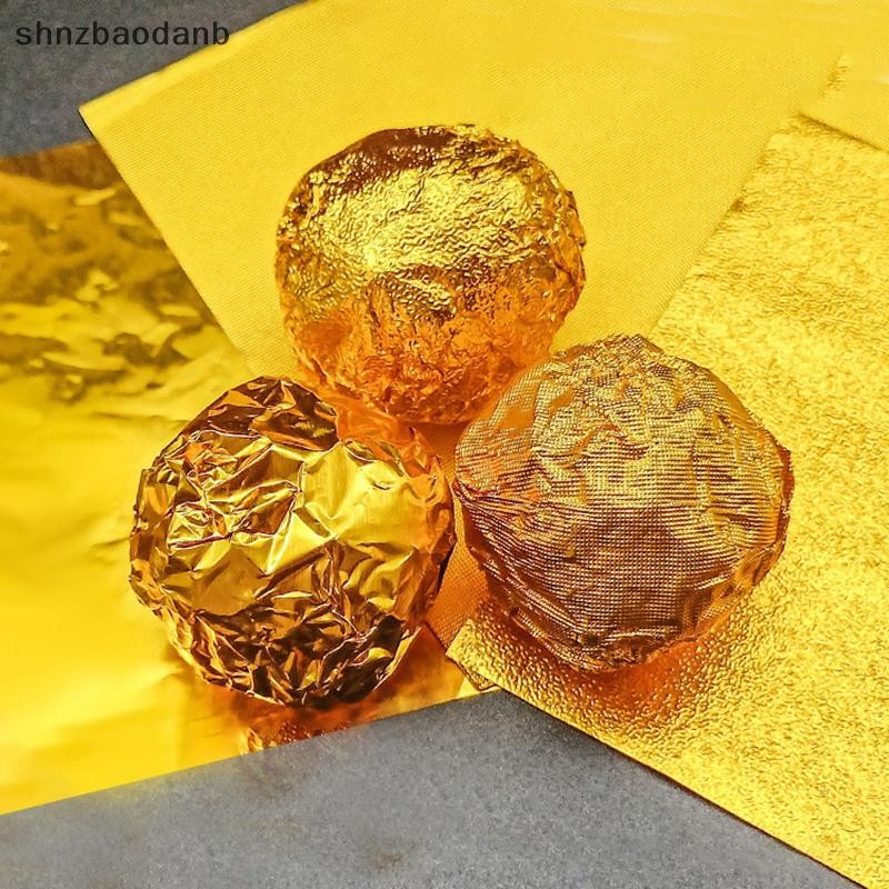 [shnzbaodanb] กระดาษขนม 100 ชิ้นกระดาษอลูมิเนียมฟอยล์ Candy ช็อกโกแลตห่อกระดาษทอง TH | Shopee ...
