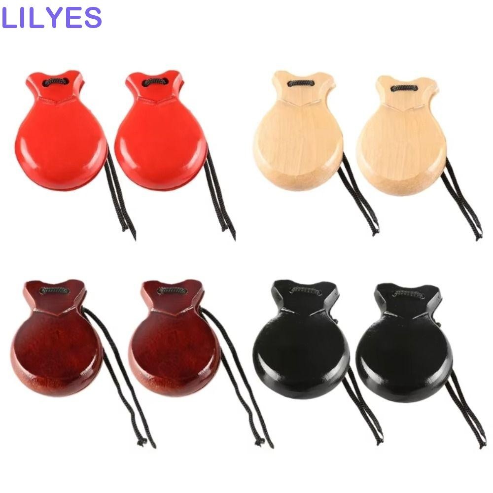 LILYES สเปน Castanets, ไม้แบบดั้งเดิม Flamenco Dance Castanets ...
