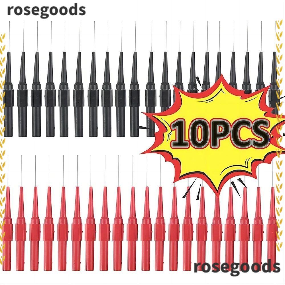 ROSEGOODS 10 ชิ้นเครื่องทดสอบมัลติมิเตอร์,ทองเหลือง 0.7 มม.เคล็ดลับมัล ...