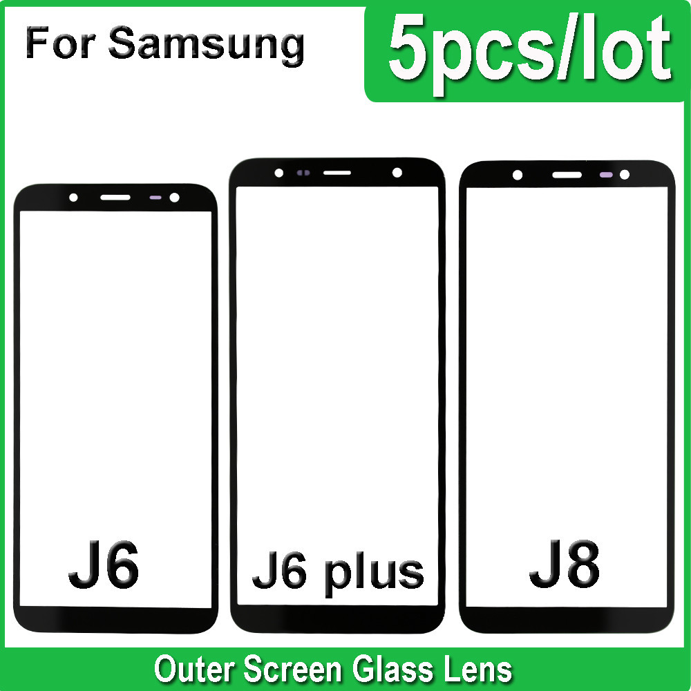5 ชิ้น/ล็อตด้านนอกหน้าจอสัมผัสกระจกเลนส์แผงซ่อมสําหรับ Samsung Galaxy ...