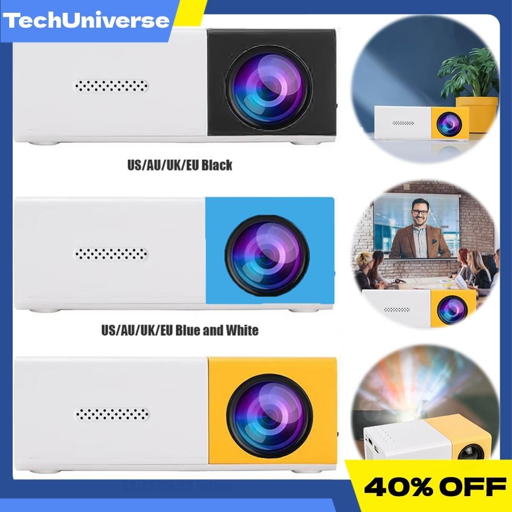 Hd 1080P มินิโปรเจคเตอร์ LED 1080P Home Media Player 400 Lumen 320x240 ...