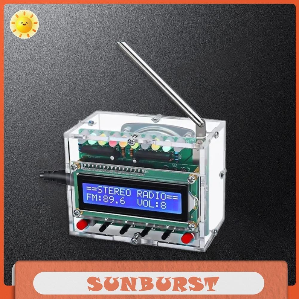 Rda5807 87-108MHZ DIY วิทยุ FM ชุดอิเล็กทรอนิกส์ LCD เครื่องรับสัญญาณ ...