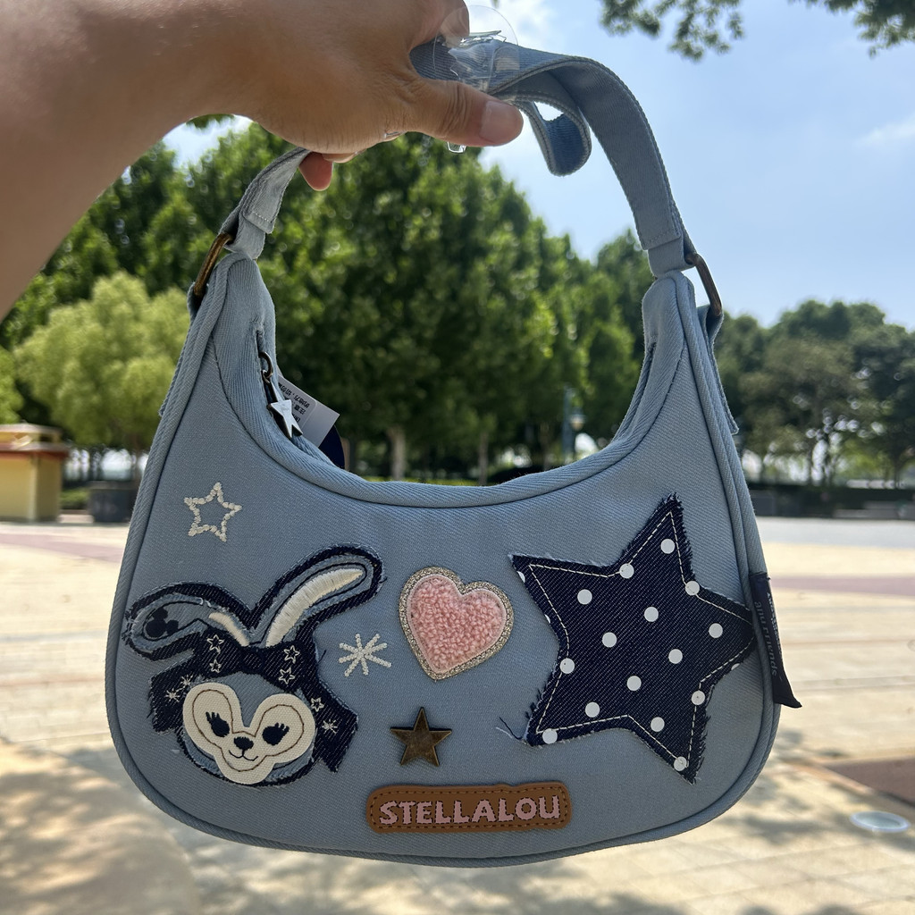 Shanghai Disney Denim Style Lingna Belle กระเป๋าสะพาย Messenger Bag Fox ...