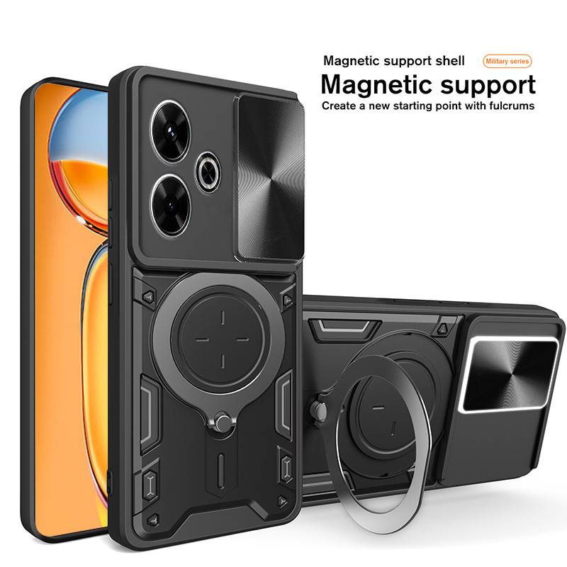 สําหรับ Xiaomi Redmi 13C 4G กรณีกล้องสไลด์ฝาครอบป้องกัน Redmi 13C c13 ...