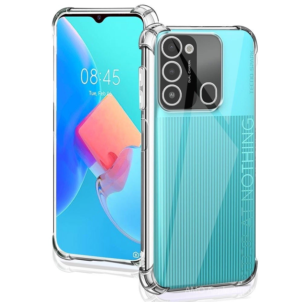สำหรับ tecno Spark 8C 8จุดกรณีล้างกันกระแทกซิลิโคนอ่อนนุ่มปกคลุมสำหรับ ...