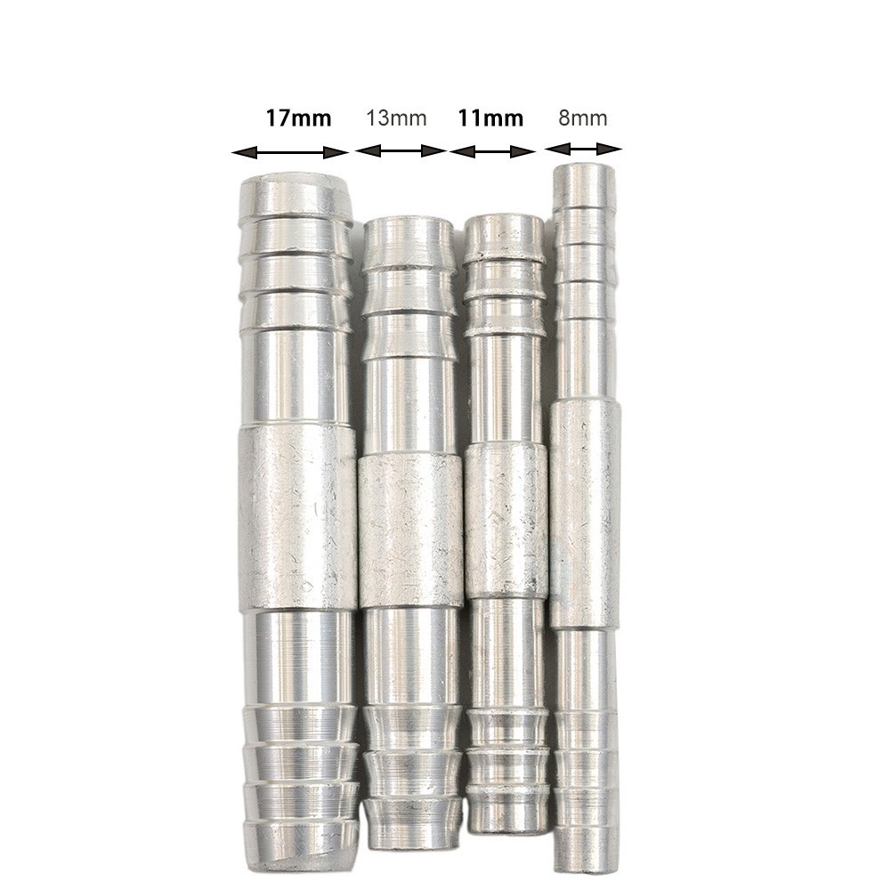Llma_คุณภาพสูง A/C ท่อ Barb ตรง Splice Push in Fitting อลูมิเนียม 8-11 ...