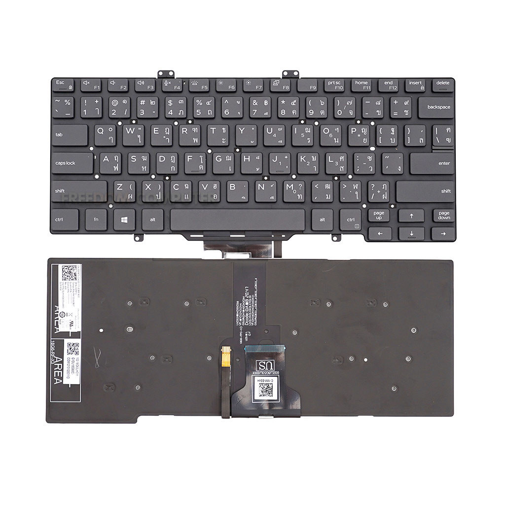 คีย์บอร์ด DELL Latitude 7400 ไทย-อังกฤษ มีไฟ KEYBOARD | Shopee Thailand