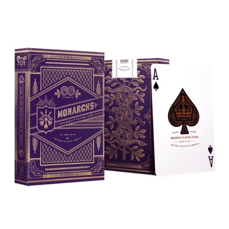 Theory11 Monarchs การ์ดเล่นจักรยานสีม่วง Monarch Deck Card เกม Magic ...