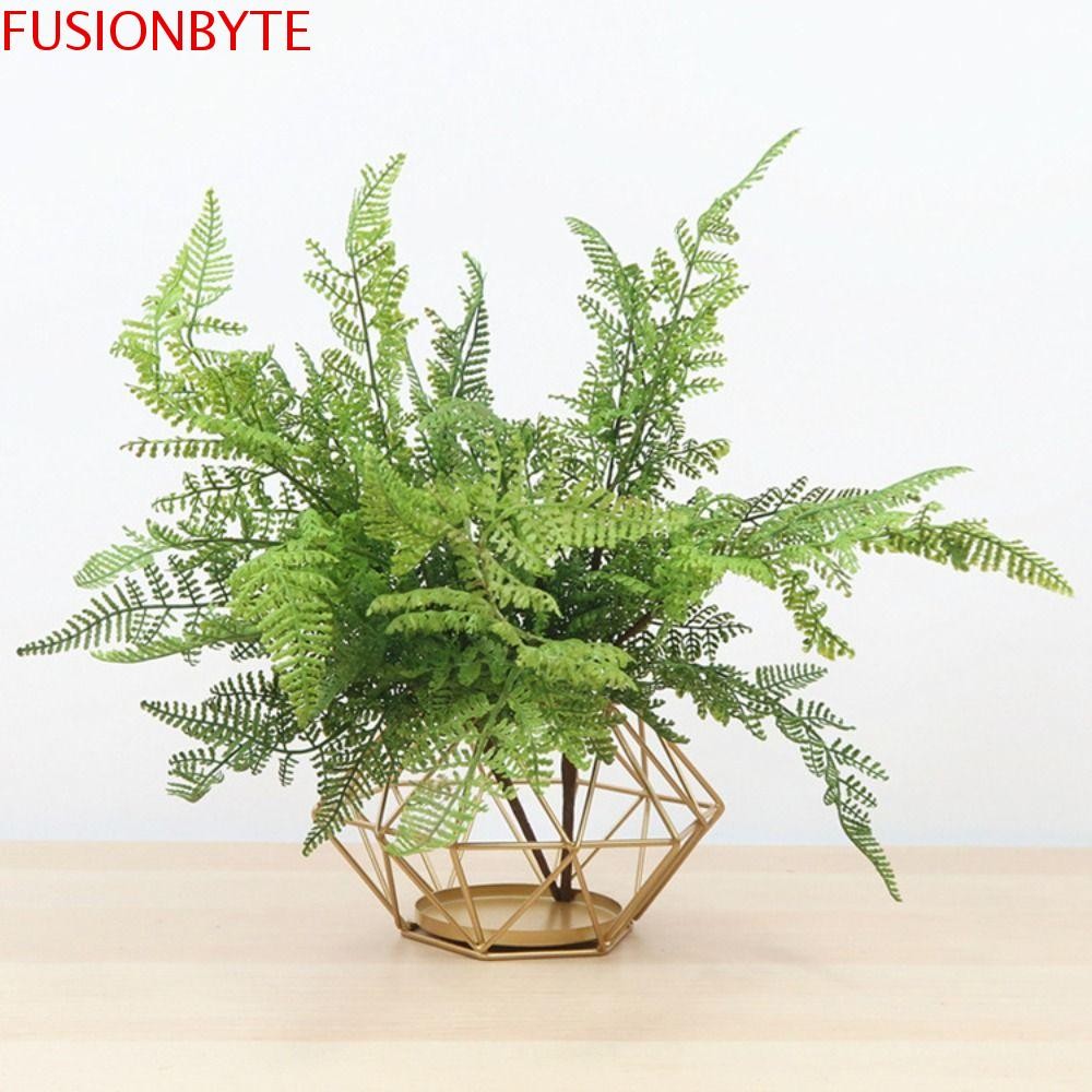 Fusionbyte เฟิร์นประดิษฐ์ Greenery พืช, สมจริง Handmade Fishtail Pine Fern ใบ, Creative Plush 45 ...