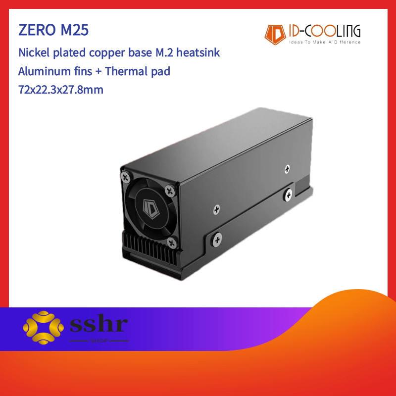 ID-COOLING ZERO M25 M.2 2280 Solid State Cooler สําหรับ NVME HDD M.2 ...