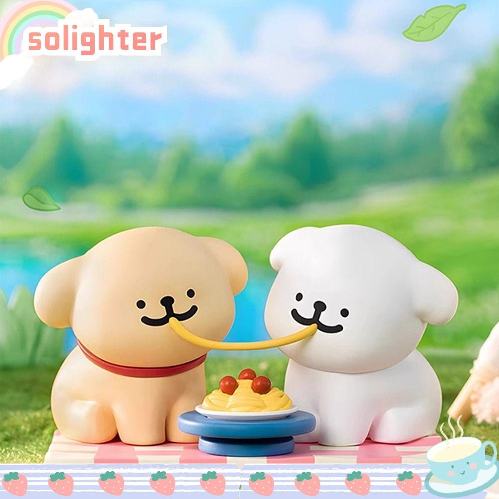 กล่อง SOLIGHTER, ตกแต่งเดสก์ท็อป Happy Snuggling Series Box, การ์ตูน ...