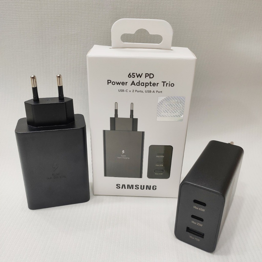Samsung Charger Adapter Original Type C 65w/25w/15w USB Trio Port ...