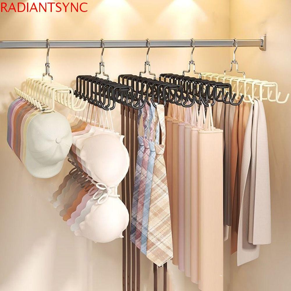 RADIANTSYNC 3 ชิ้นแขวน, สแตนเลส 360 องศาหมุนผู้หญิงเก็บ Bra แขวน, กันลื่น 20 ตะขอประหยัดพื้นที่ ...